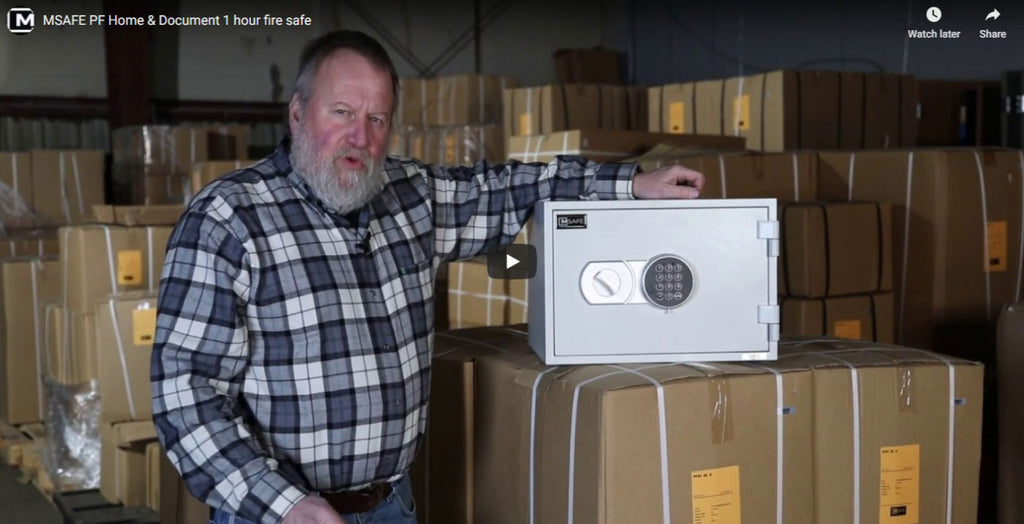 MSAFE PF Home & Document 1 Hour Fire Safe Tour – MSafes